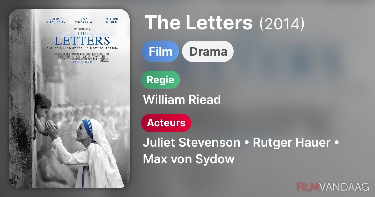 The Letters (film, 2014) - FilmVandaag.nl