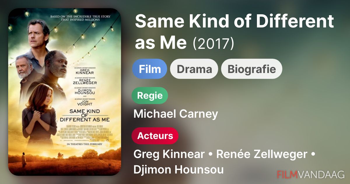 Same Kind of Different as Me (film, 2017) - FilmVandaag.nl