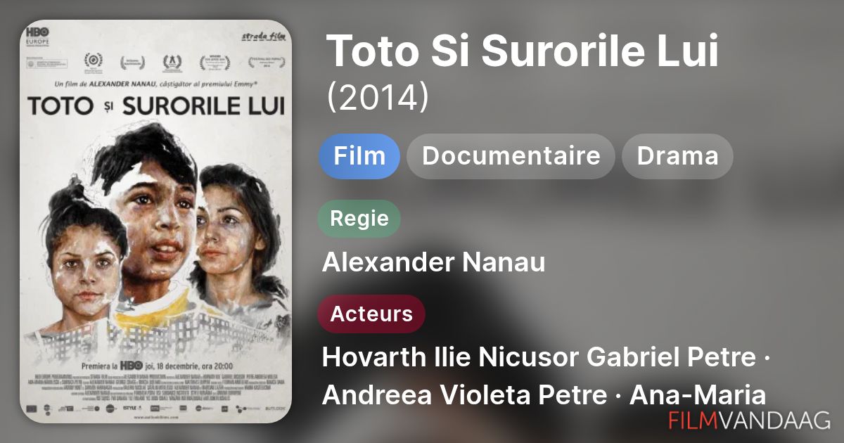 Toto Si Surorile Lui (film, 2014) Nu Online Kijken - FilmVandaag.nl