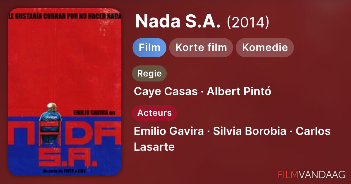 Nada S.A. (film, 2014) - FilmVandaag.nl