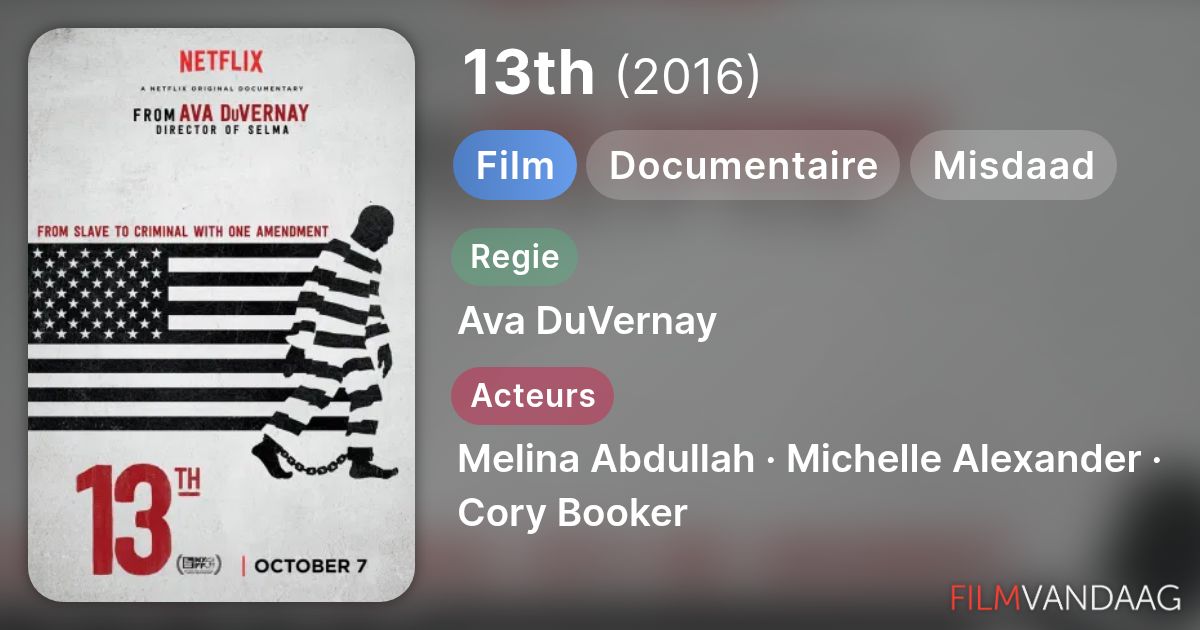 13th (film, 2016) - FilmVandaag.nl