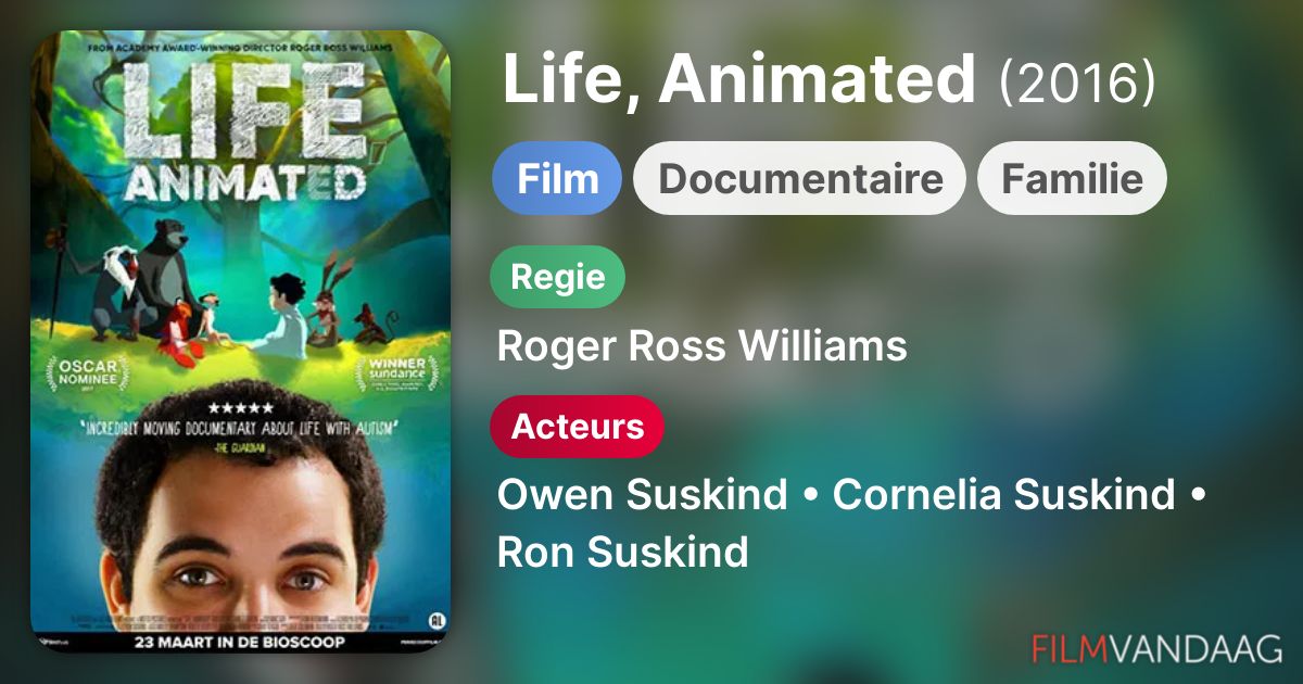 Life, Animated (film, 2016) - FilmVandaag.nl