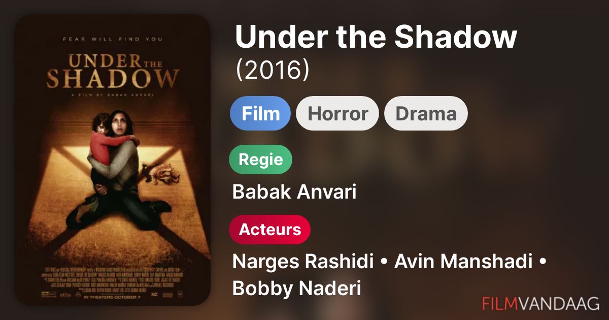 Under the Shadow (film, 2016) - FilmVandaag.nl