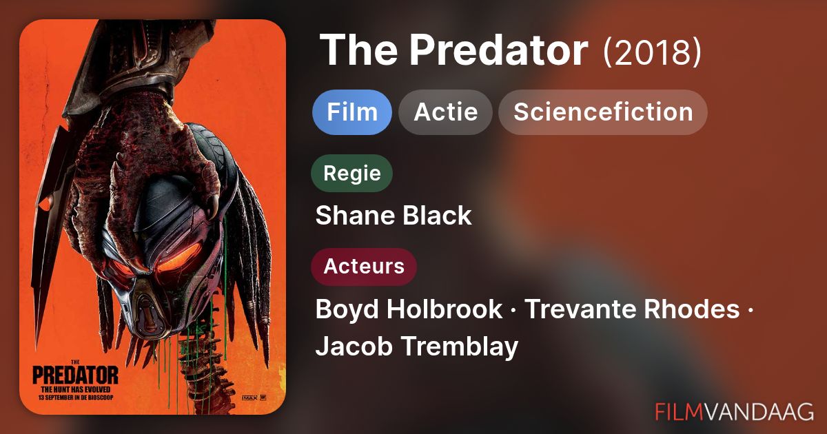 The Predator (film, 2018) - FilmVandaag.nl
