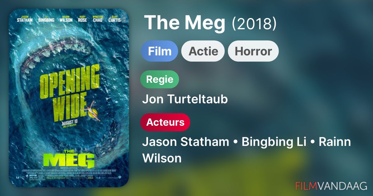 The Meg (film, 2018) - FilmVandaag.nl
