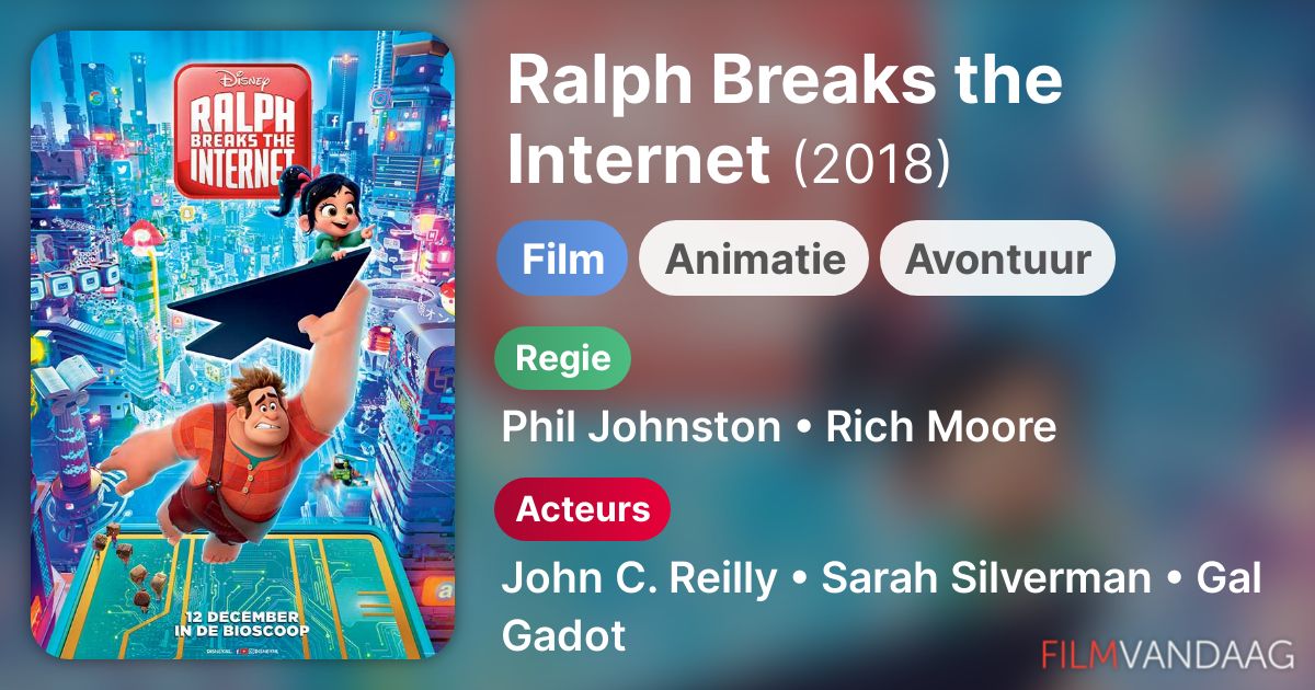 Ralph Breaks the Internet (film, 2018) - FilmVandaag.nl