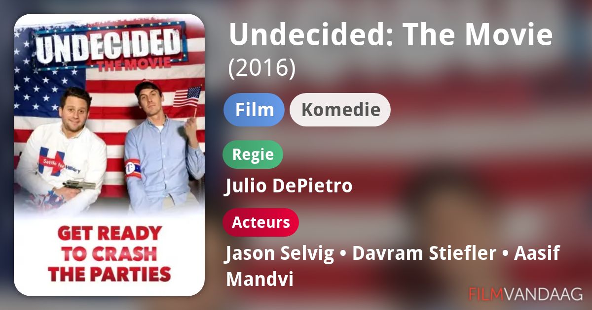 Undecided: The Movie (film, 2016) - FilmVandaag.nl