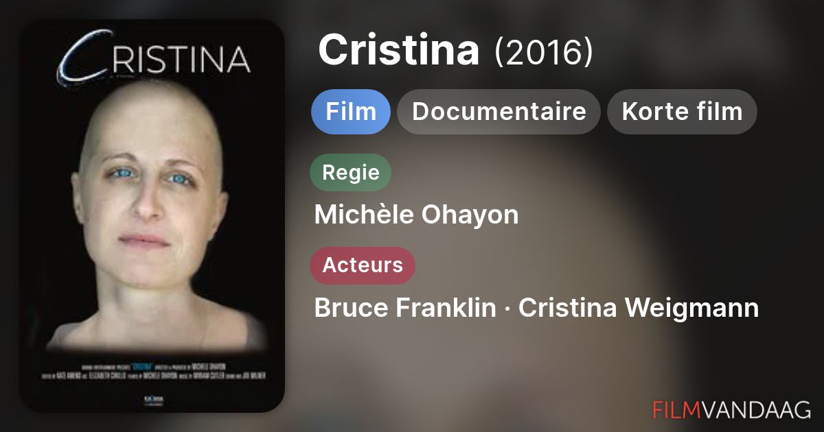 Cristina (film, 2016) Nu Online Kijken - FilmVandaag.nl
