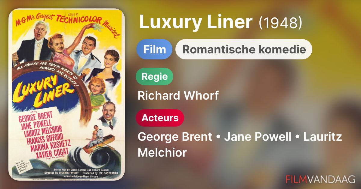 Luxury Liner (film, 1948) - FilmVandaag.nl