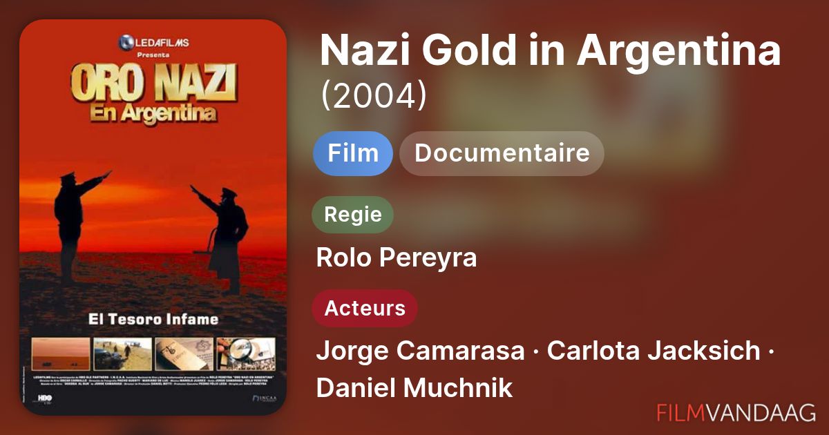 Nazi Gold in Argentina (film, 2004) - FilmVandaag.nl