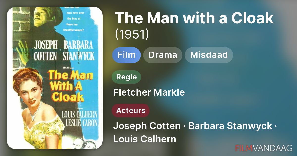 The Man with a Cloak (film, 1951) - FilmVandaag.nl