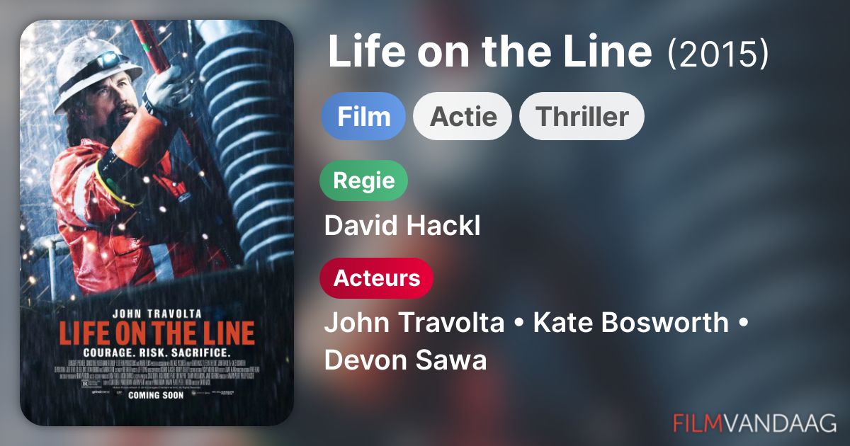 Life on the Line (film, 2015) - FilmVandaag.nl