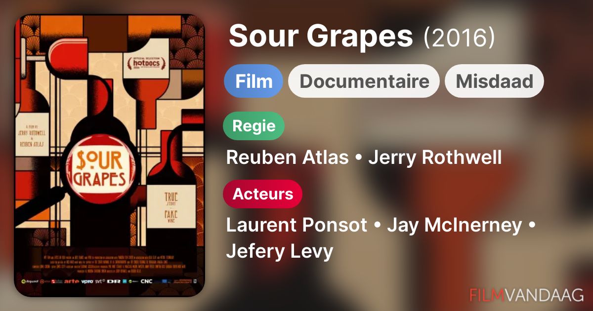 Sour Grapes (film, 2016) - FilmVandaag.nl