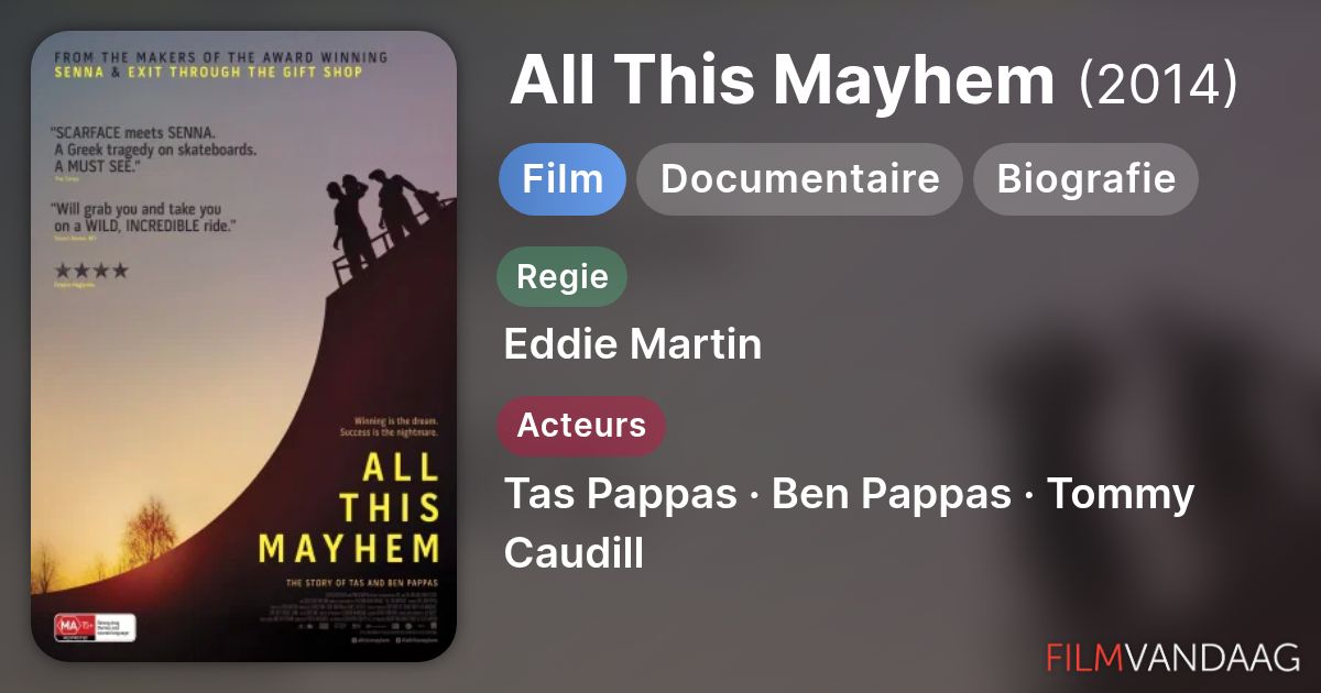 All This Mayhem (film, 2014) - FilmVandaag.nl