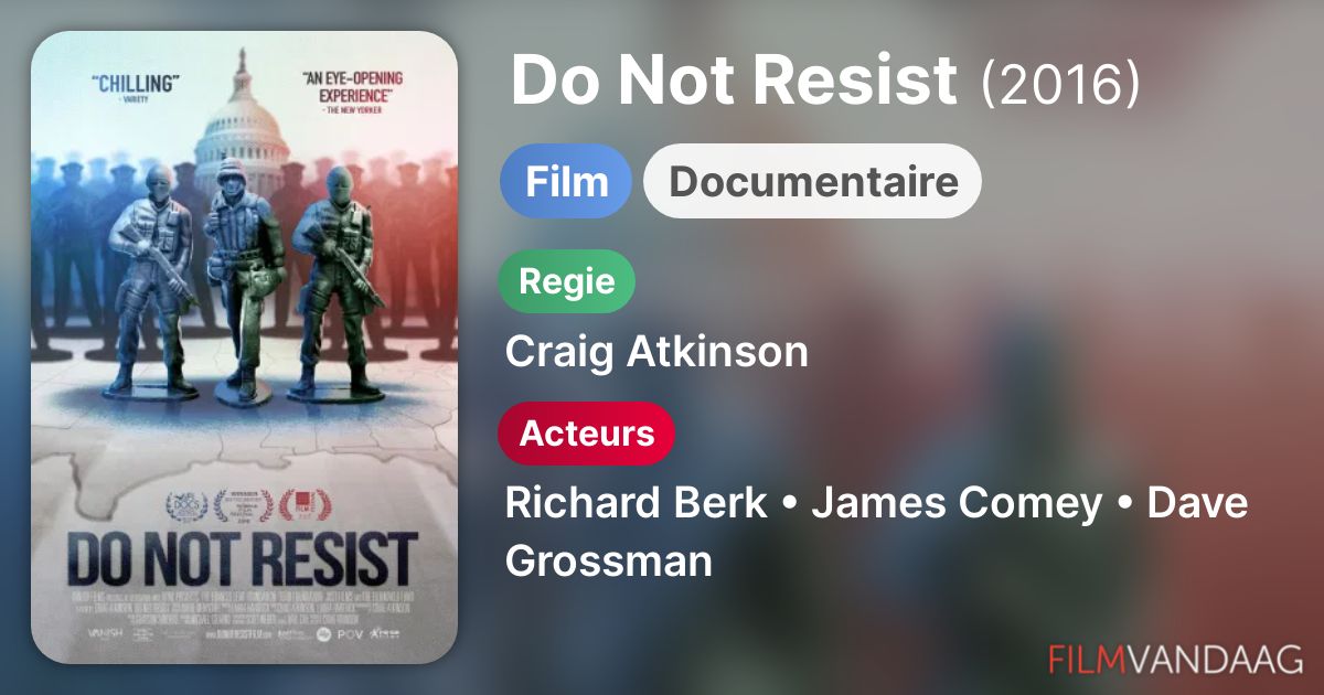 Do Not Resist (film, 2016) - FilmVandaag.nl