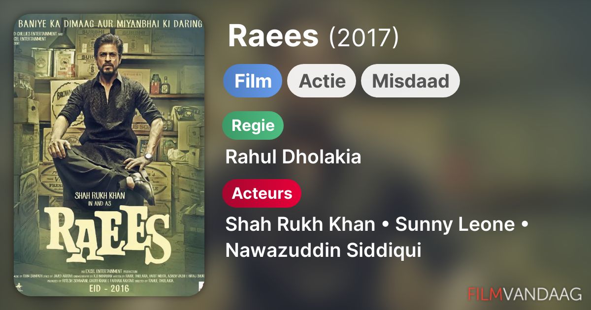 Raees (film, 2017) - FilmVandaag.nl