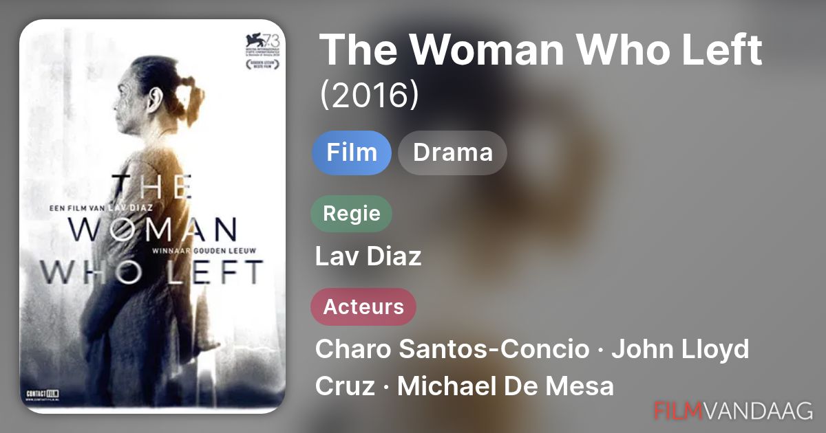 The Woman Who Left (film, 2016) - FilmVandaag.nl