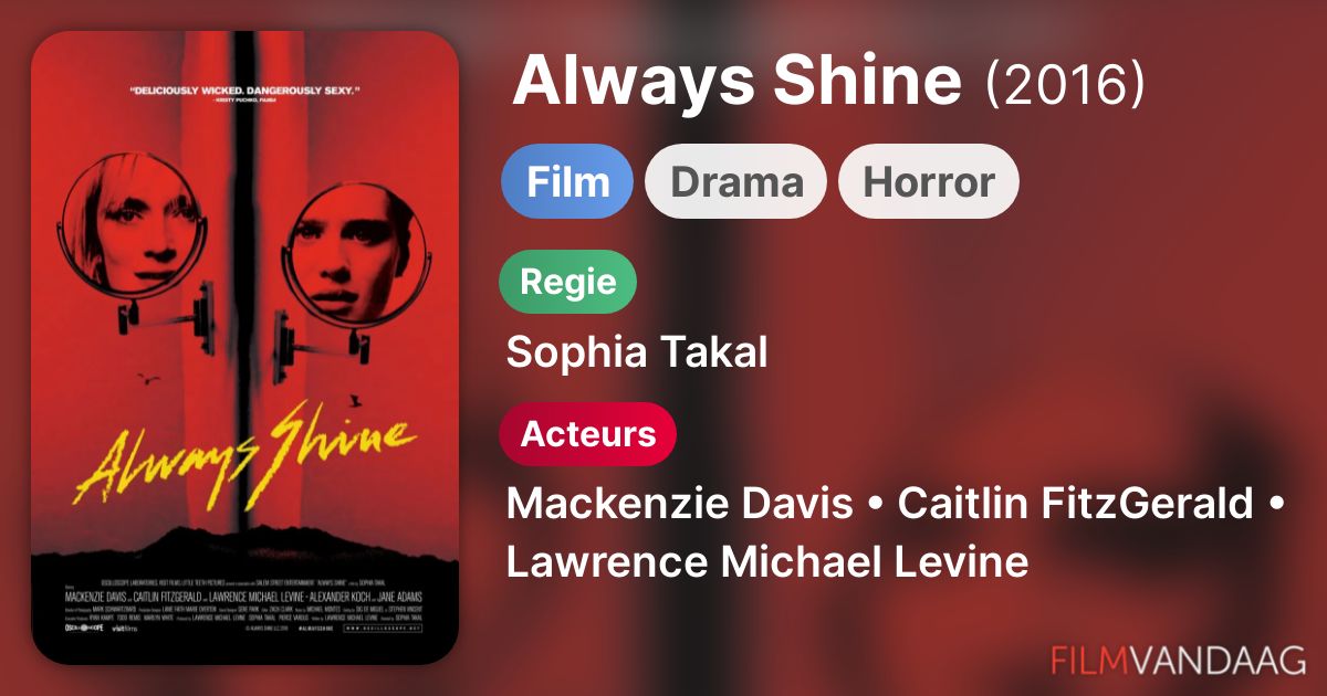 Always Shine (film, 2016) - FilmVandaag.nl