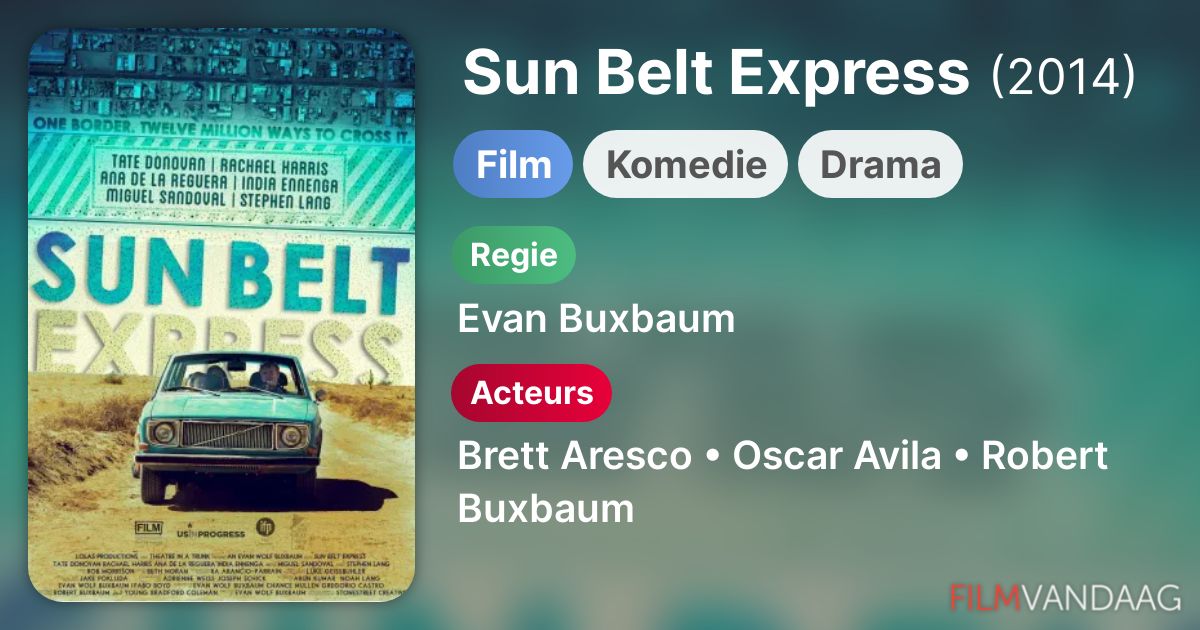 Sun Belt Express (film, 2014) - FilmVandaag.nl