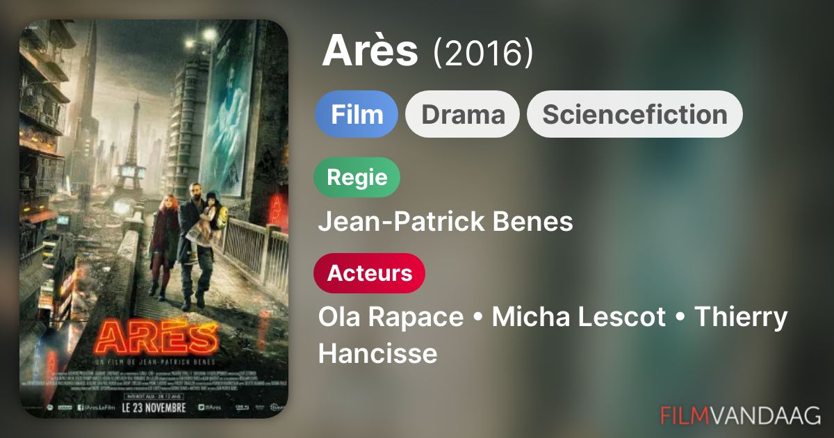 Arès (film, 2016) - FilmVandaag.nl