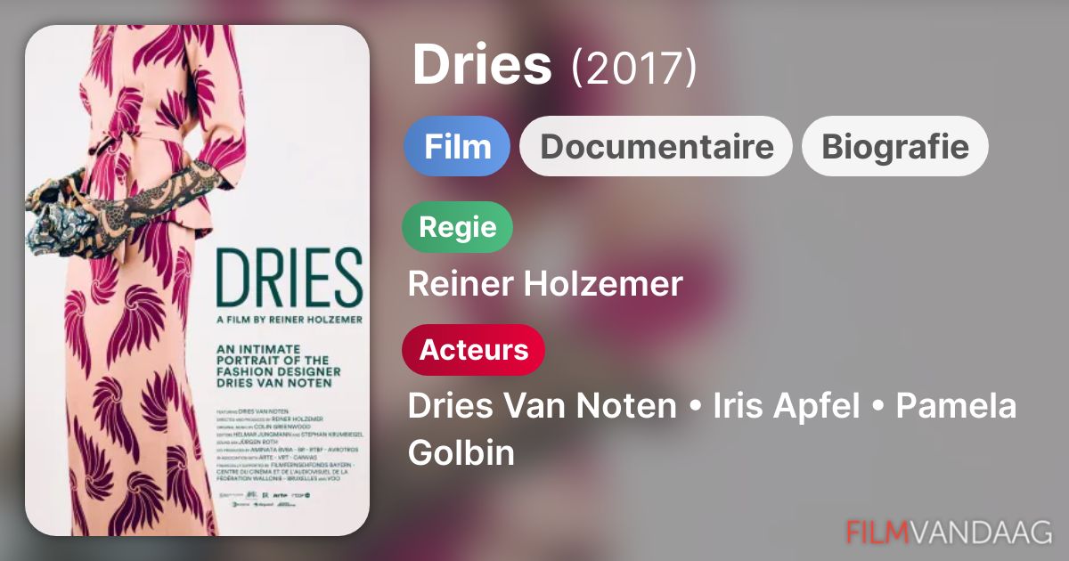Alle acteurs in Dries (film, 2017) - FilmVandaag.nl