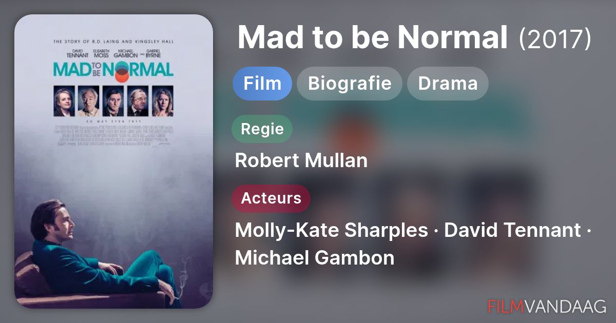 Mad to be Normal (film, 2017) - FilmVandaag.nl