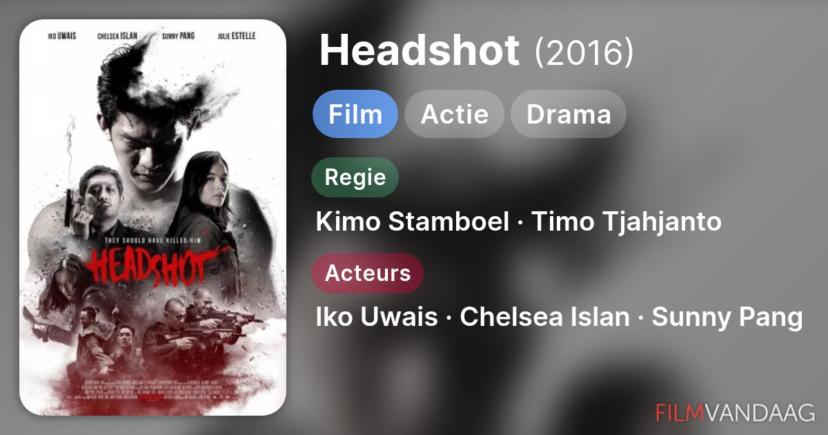 Headshot (film, 2016) - FilmVandaag.nl
