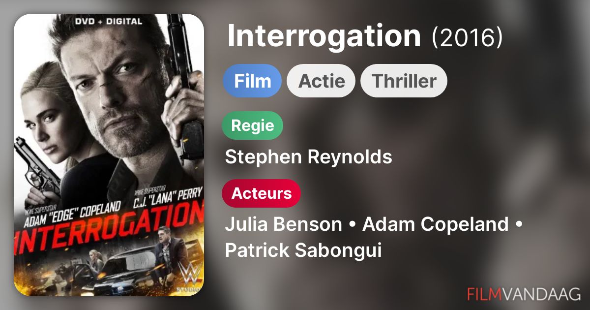 Interrogation (film, 2016) - FilmVandaag.nl