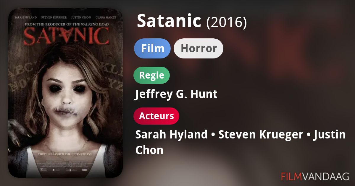Alle acteurs in Satanic (film, 2016) - FilmVandaag.nl