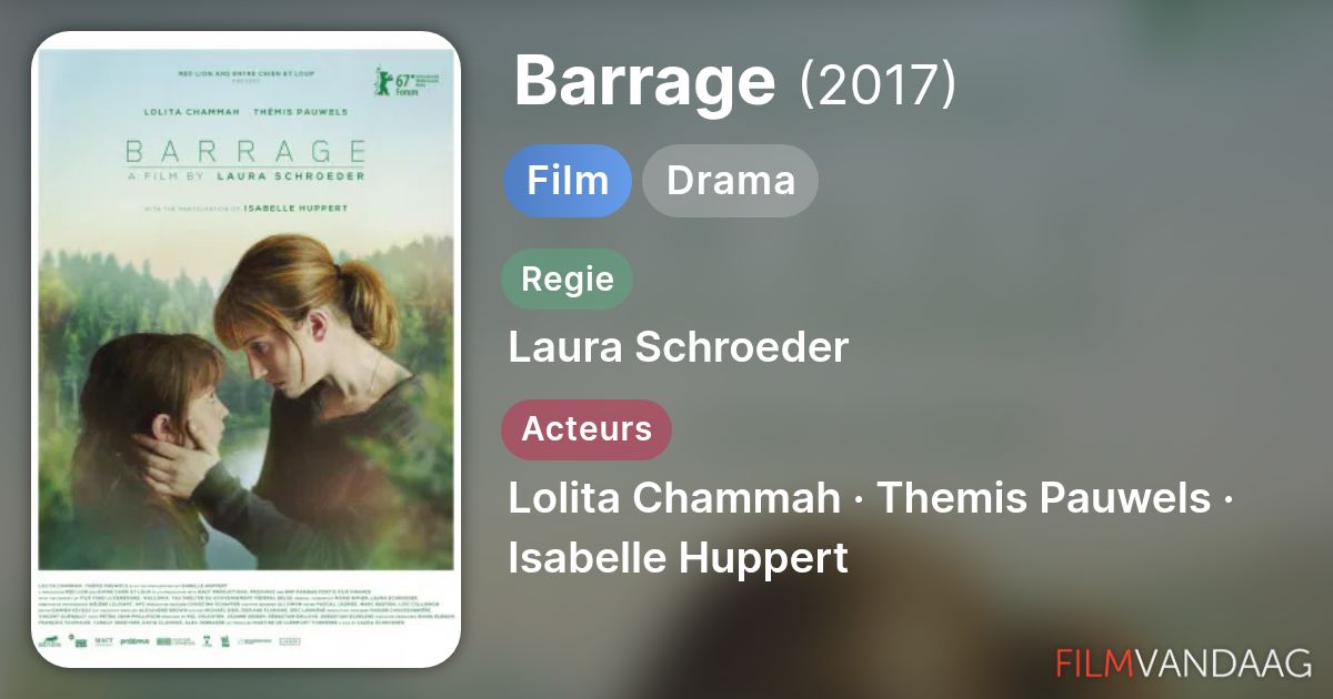 Barrage (film, 2017) - FilmVandaag.nl