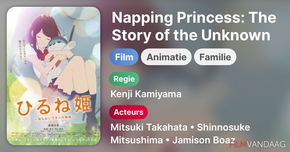 Napping Princess: The Story of the Unknown Me (film, 2017) - FilmVandaag.nl