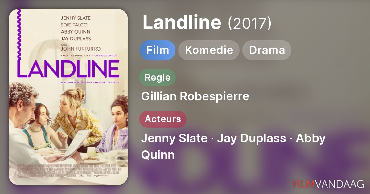 Landline (film, 2017) - FilmVandaag.nl