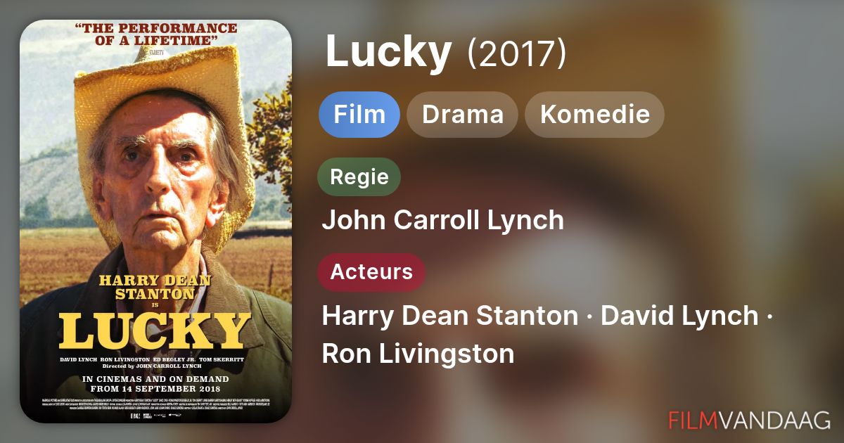 Lucky (film, 2017) - FilmVandaag.nl