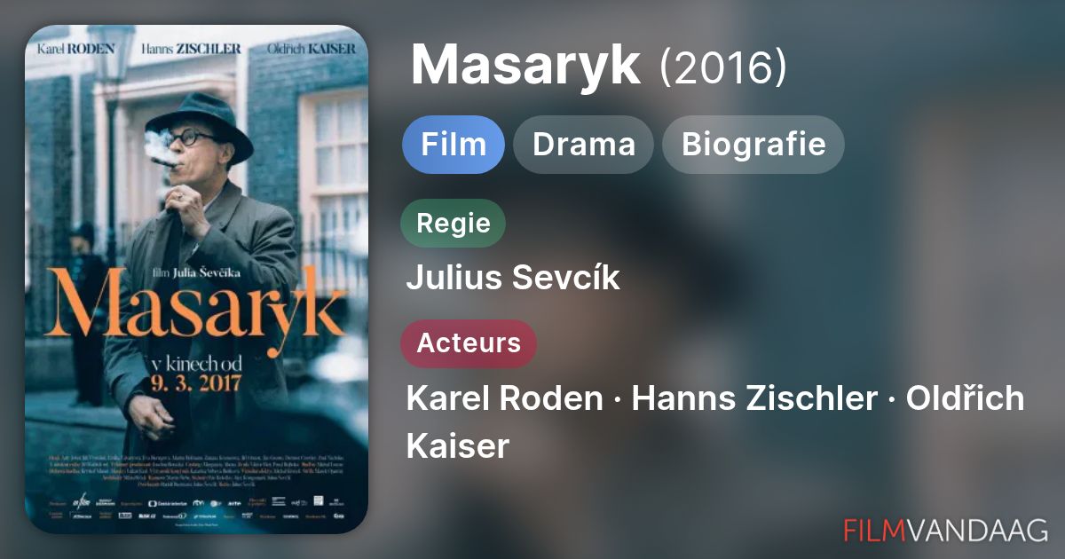 Masaryk (film, 2016) - FilmVandaag.nl
