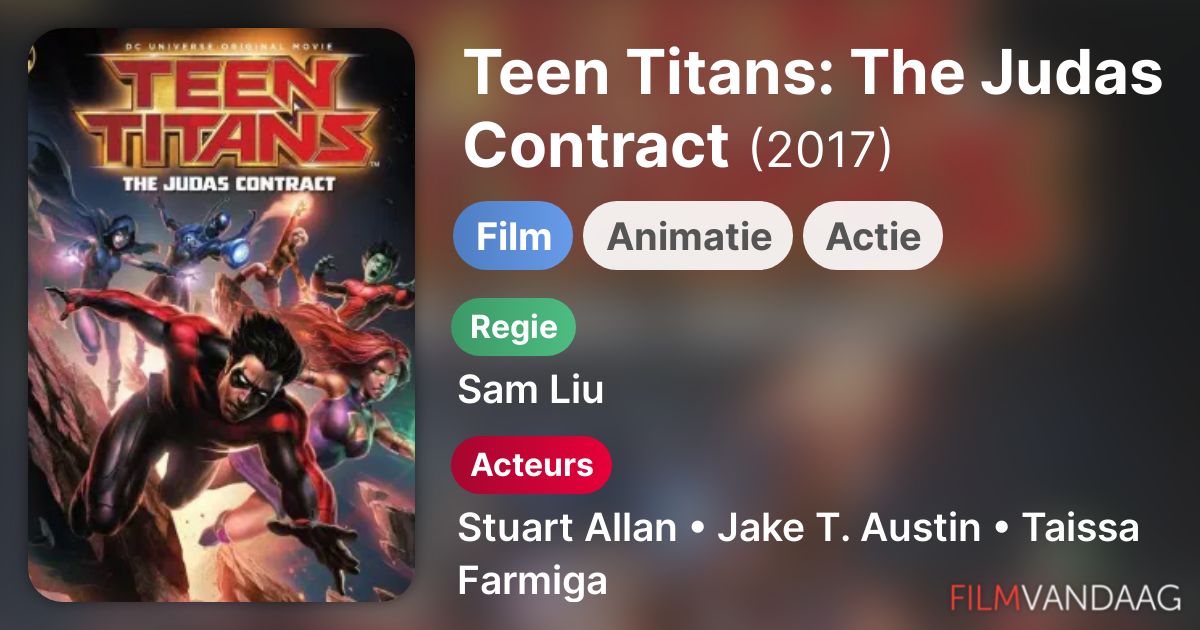 Teen Titans: The Judas Contract (film, 2017) - FilmVandaag.nl