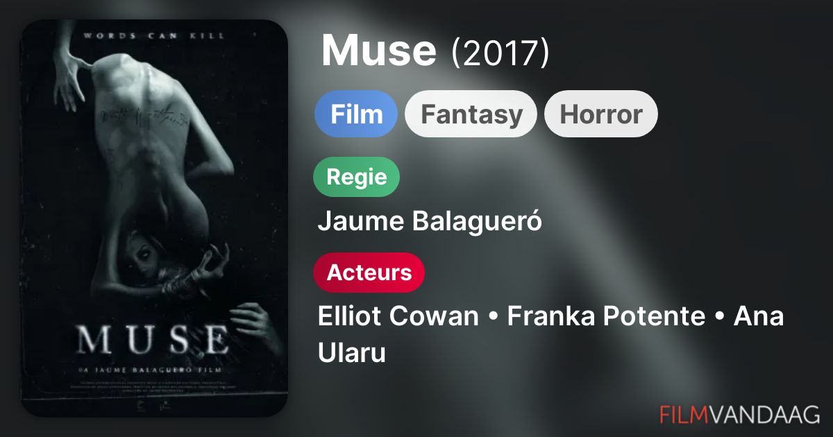 Muse (film, 2017) - FilmVandaag.nl