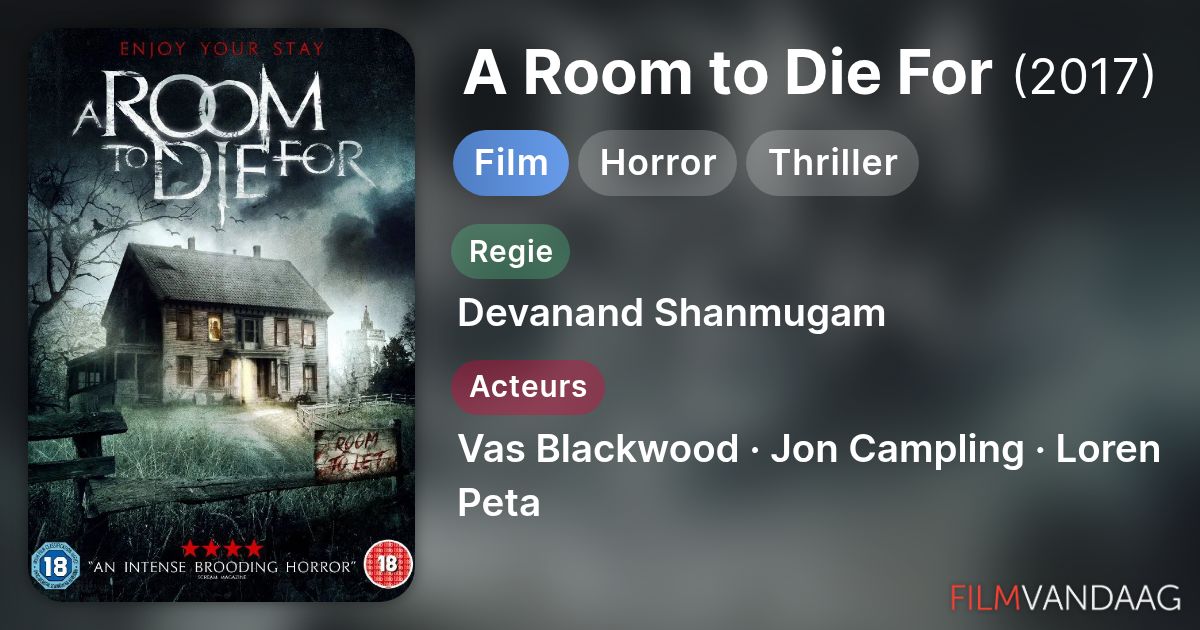 A Room to Die For (film, 2017) - FilmVandaag.nl