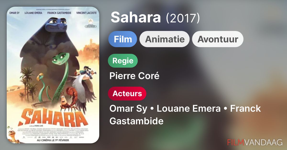 Sahara (film, 2017) kopen op dvd of blu-ray - FilmVandaag.nl