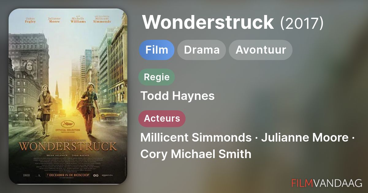 Wonderstruck (film, 2017) - FilmVandaag.nl