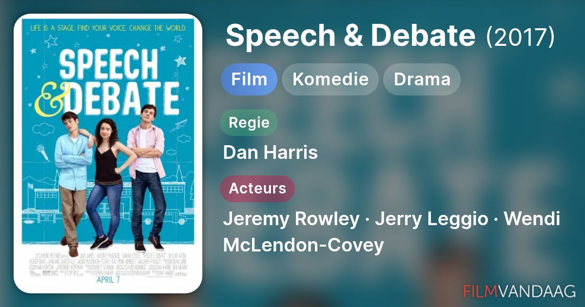 Speech & Debate (film, 2017) - FilmVandaag.nl
