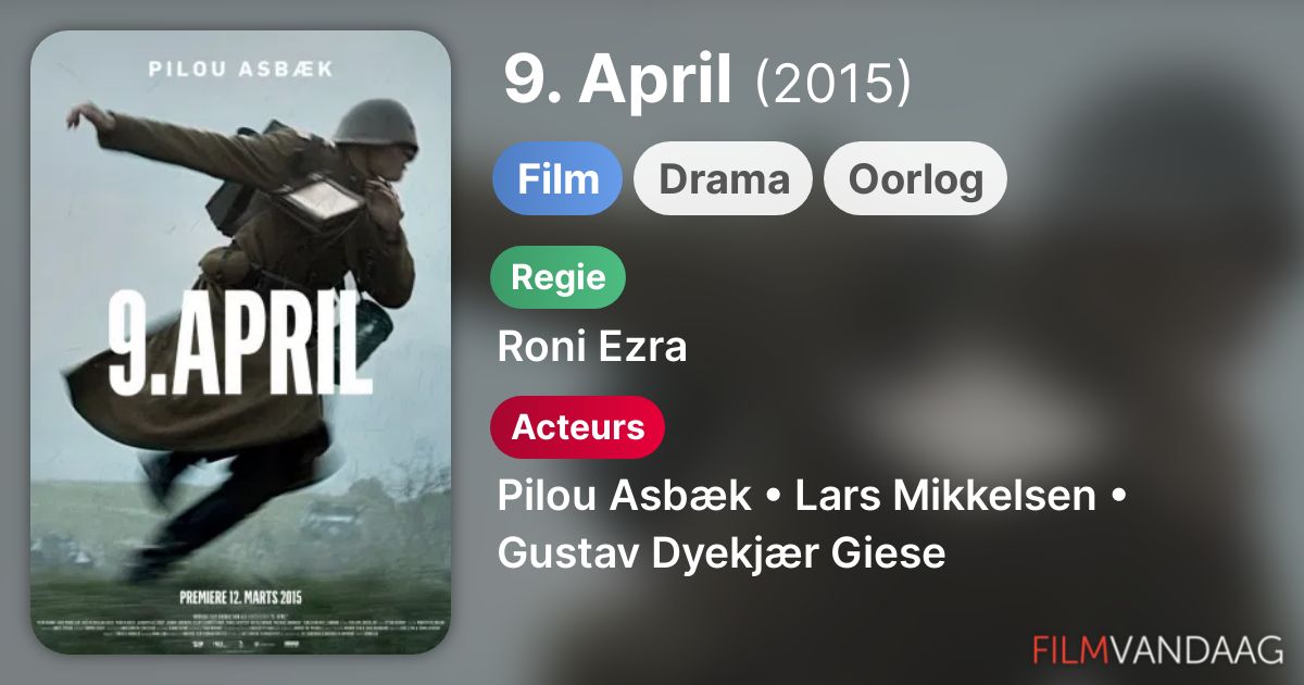9. April (film, 2015) - FilmVandaag.nl
