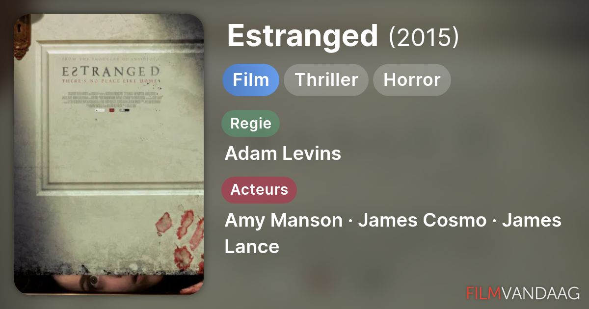 Estranged (film, 2015) - FilmVandaag.nl