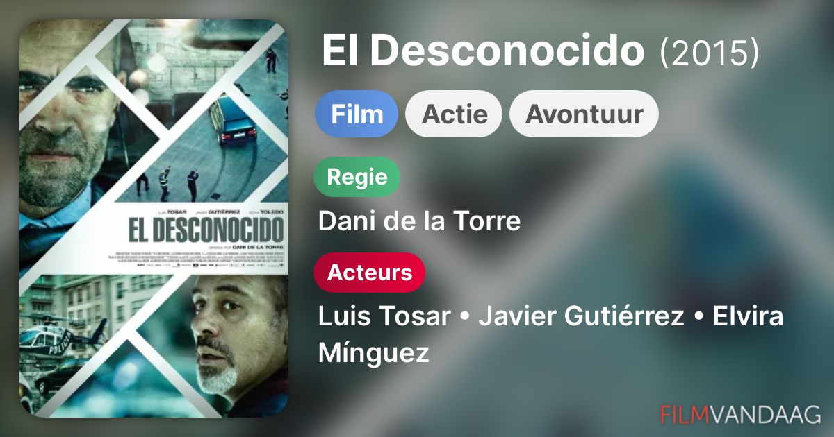 El Desconocido (film, 2015) - FilmVandaag.nl