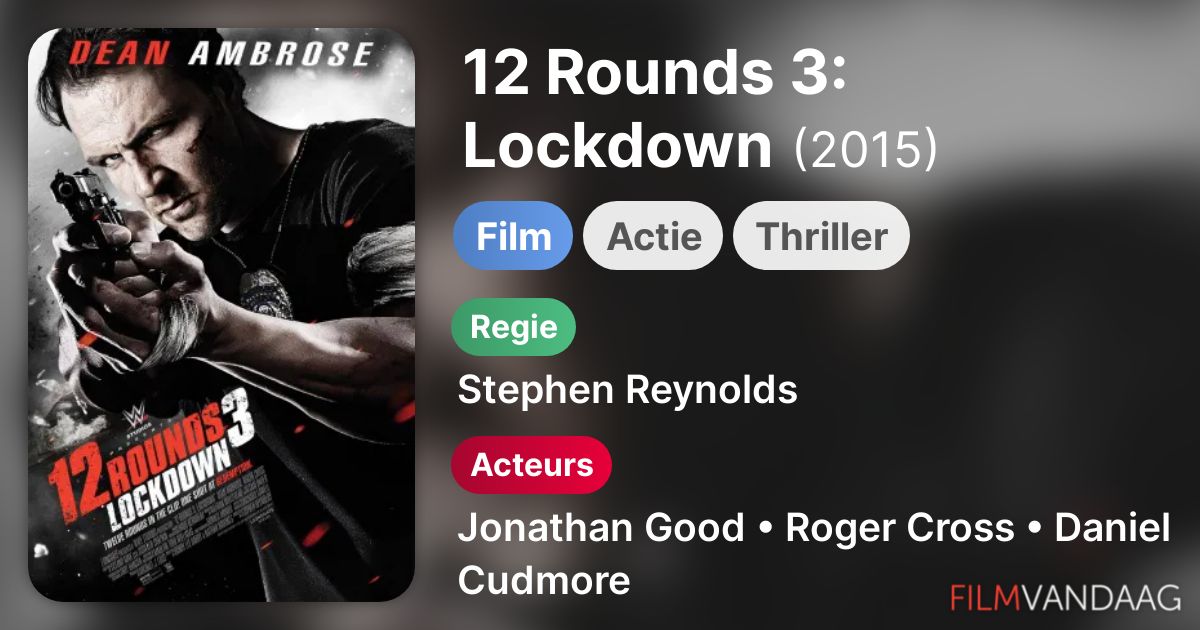 12 Rounds 3: Lockdown (film, 2015) - FilmVandaag.nl