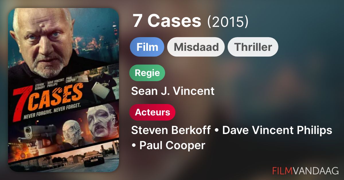 7 Cases (film, 2015) - FilmVandaag.nl