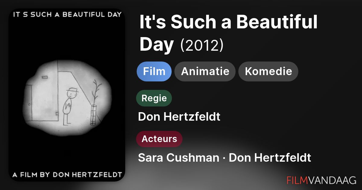 It's Such a Beautiful Day (film, 2012) - FilmVandaag.nl