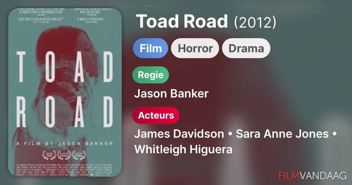 Toad Road (film, 2012) - FilmVandaag.nl