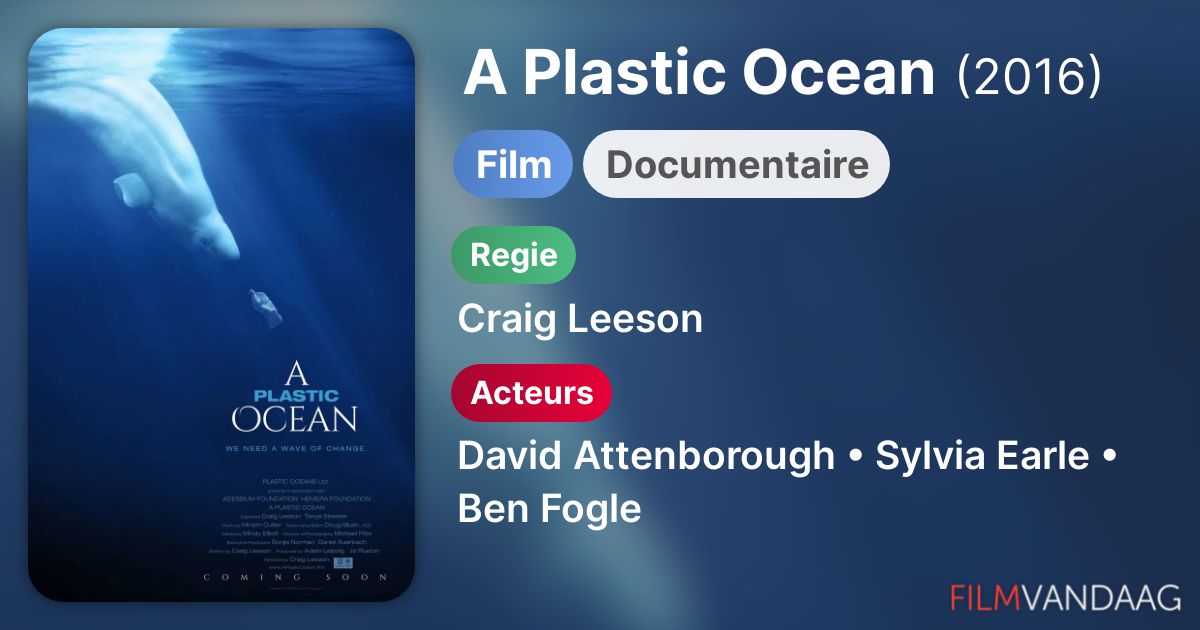 A Plastic Ocean (film, 2016) - FilmVandaag.nl