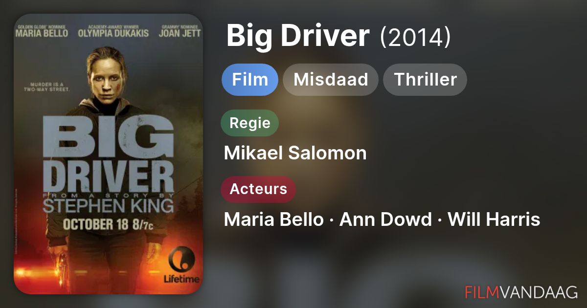 Big Driver (film, 2014) - FilmVandaag.nl