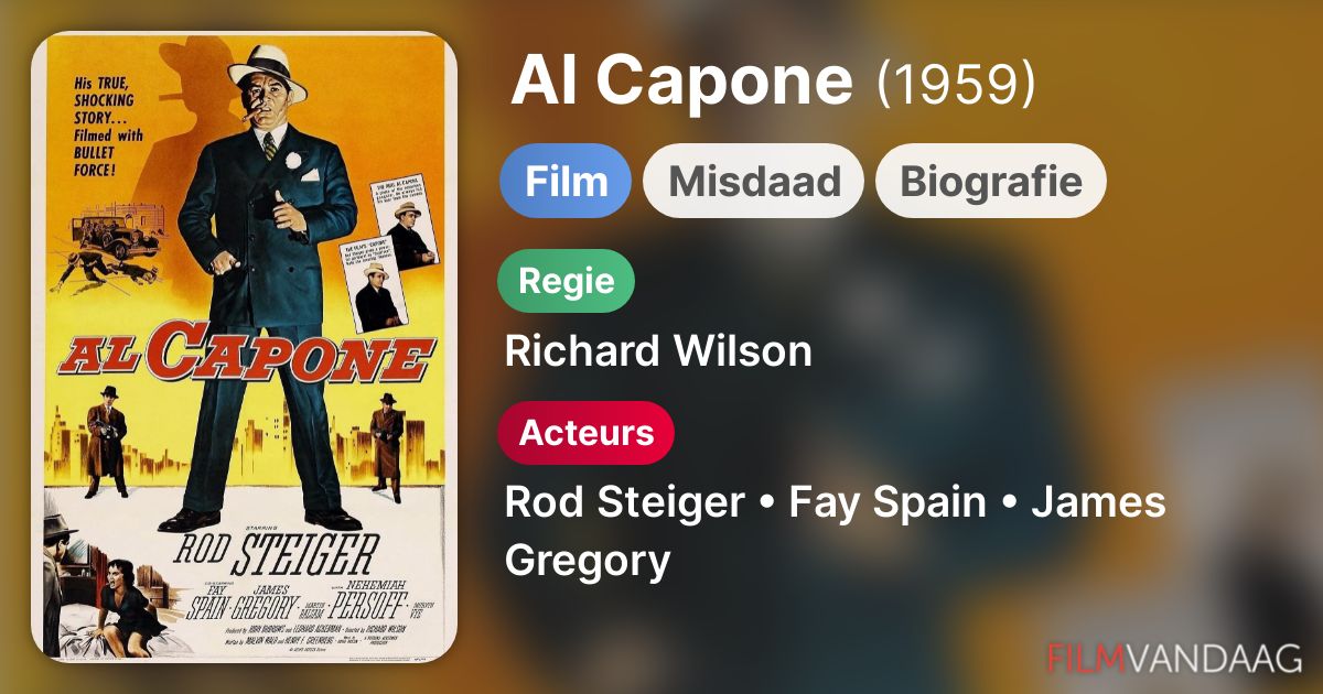 Al Capone (film, 1959) - FilmVandaag.nl